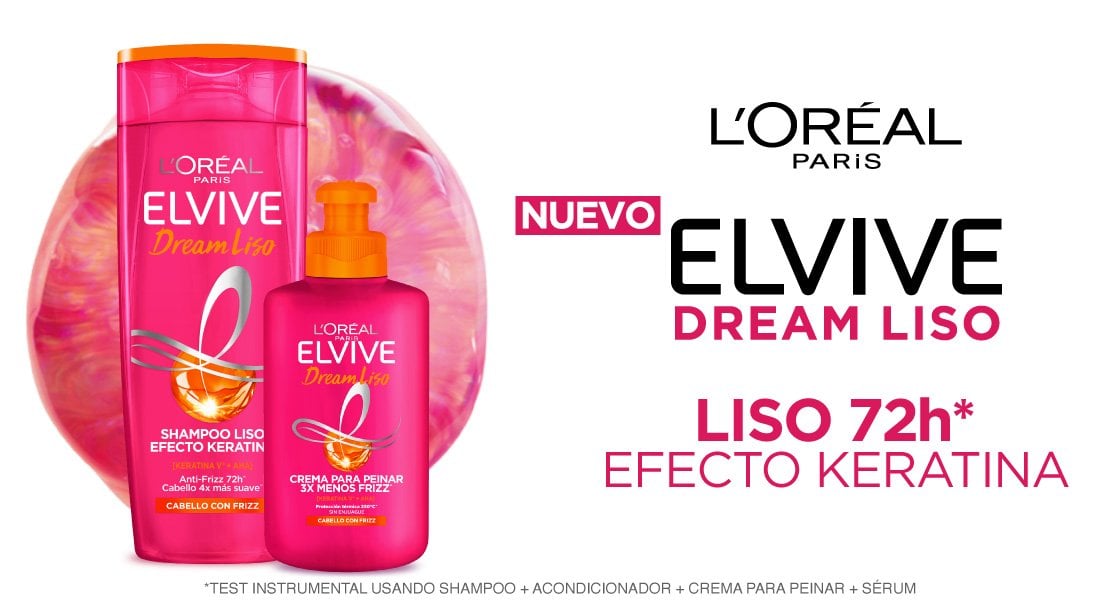 Línea de Elvive Dream Liso para pelo con frizz